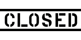 Closed